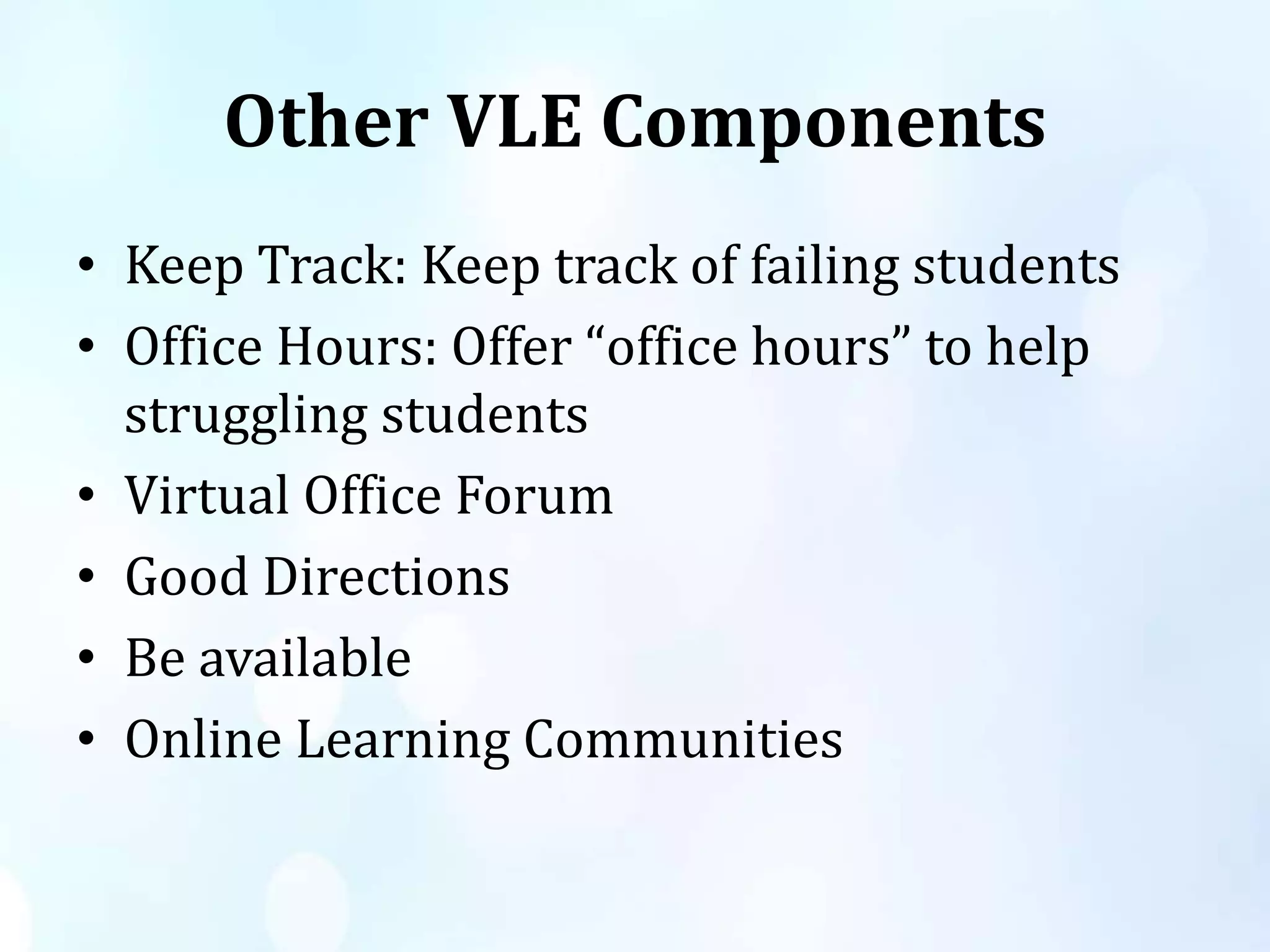 virtual learning environment | PDF