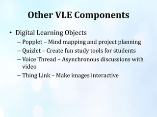 virtual learning environment | PDF