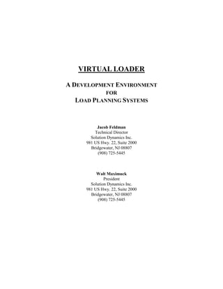 Virtual Loader - Truck Loading Software | PDF
