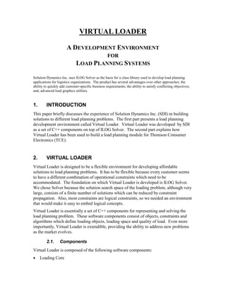 Virtual Loader - Truck Loading Software | PDF