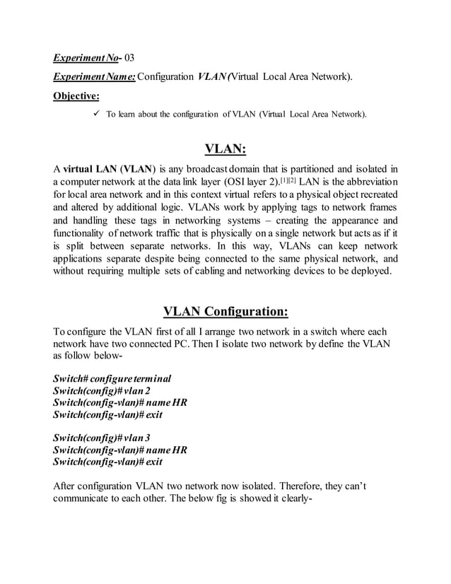 Virtual local area network(VLAN) | PDF