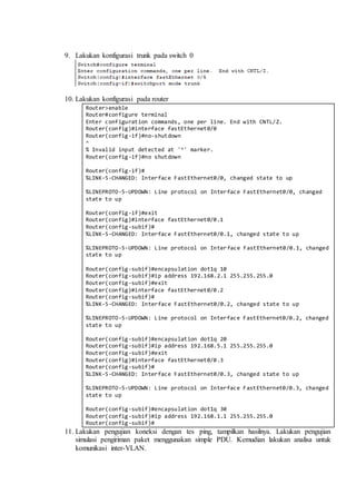 Virtual Local Area Nnetwork (VLAN) | DOCX