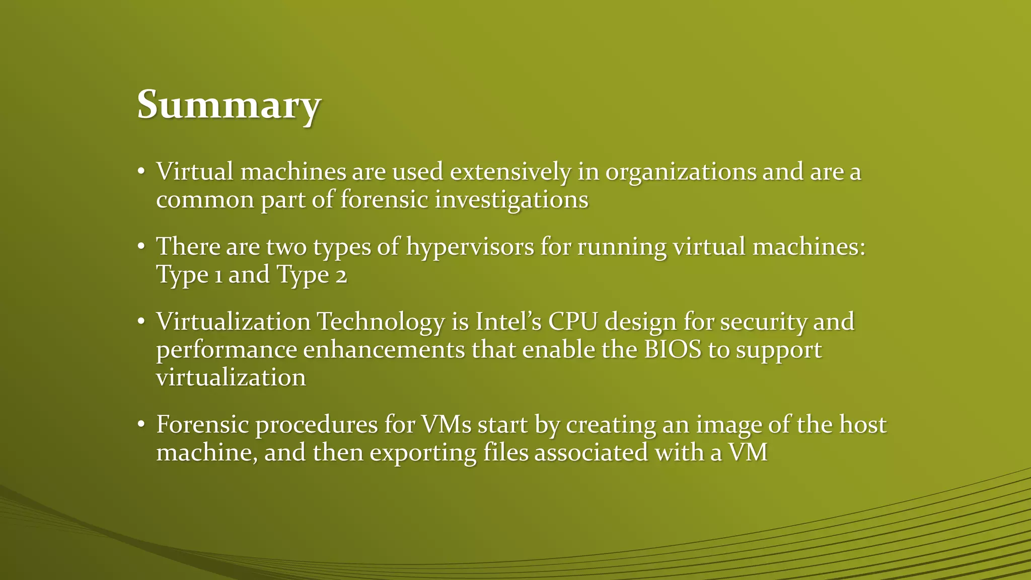 Virtual Machine Forensics | PPTX