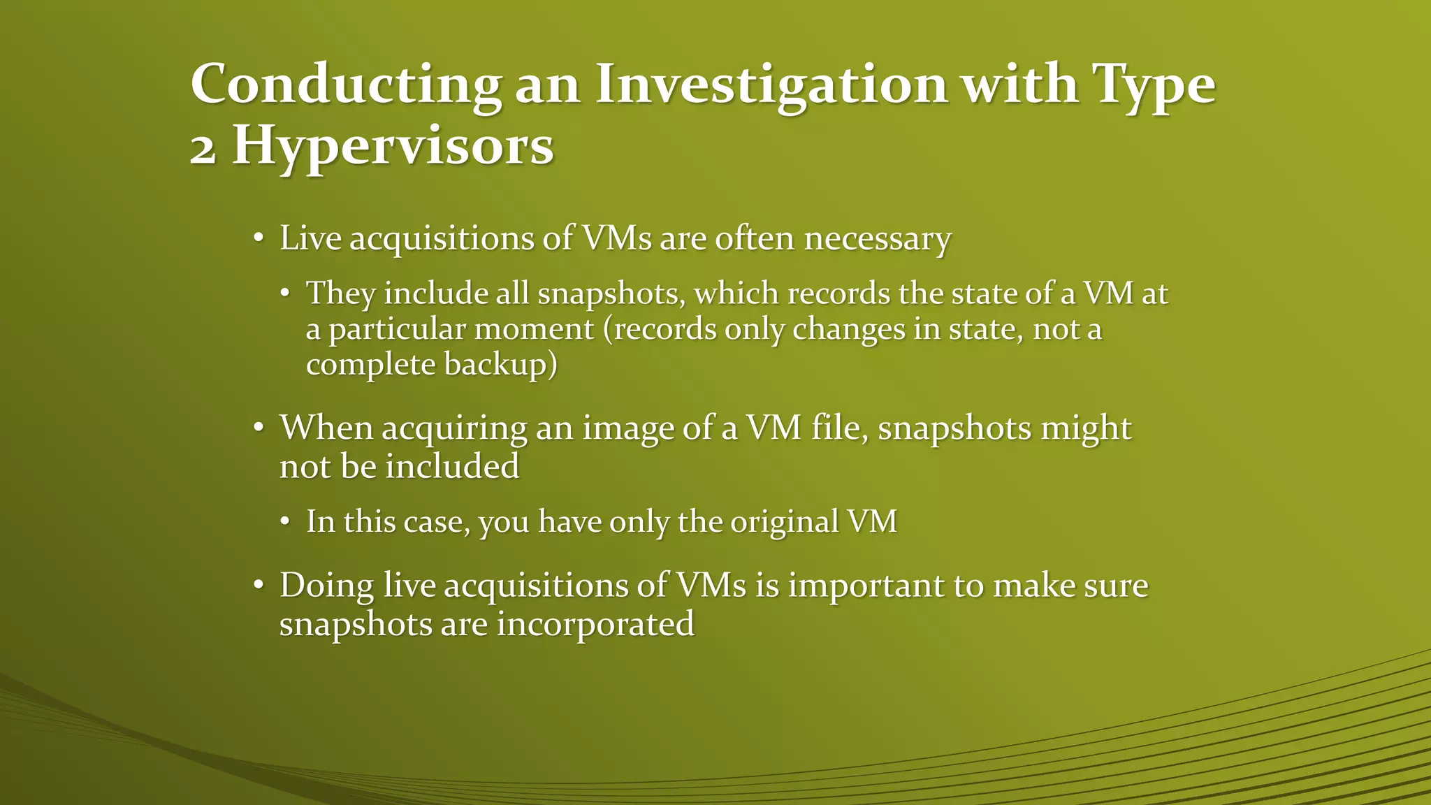 Virtual Machine Forensics | PPTX
