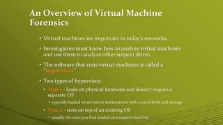Virtual Machine Forensics | PPTX