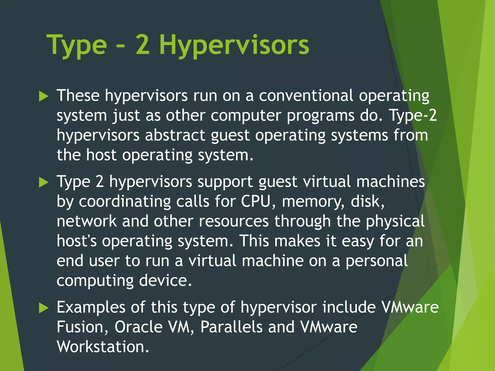 Virtual Machine Migration & Hypervisors | PPTX