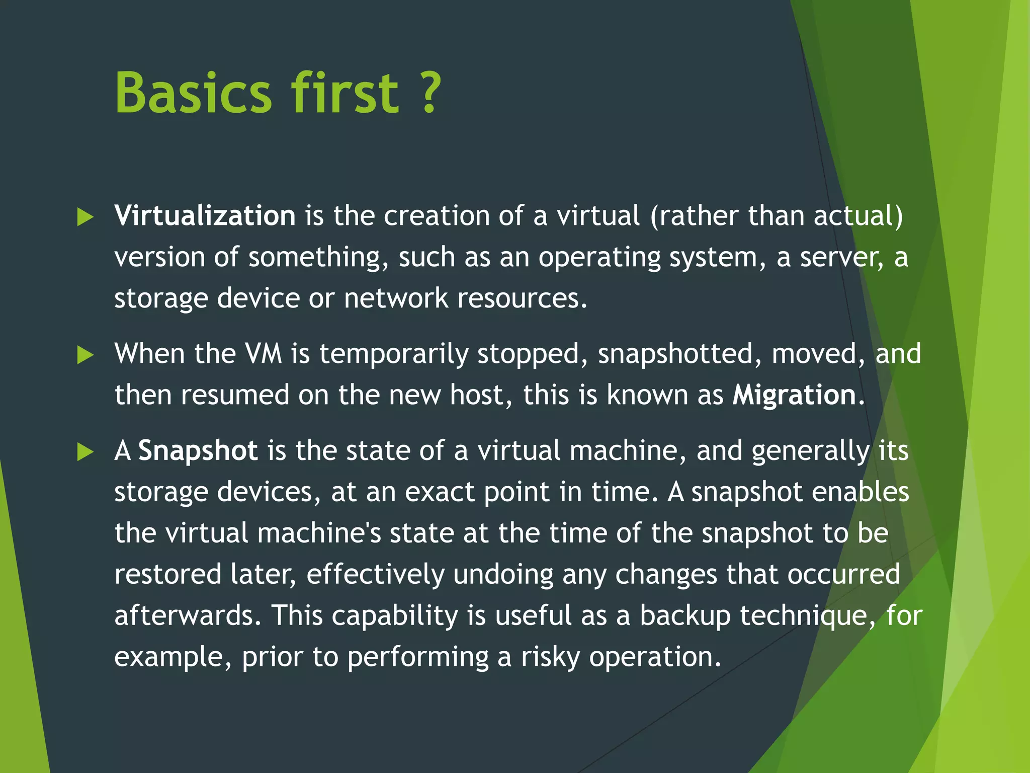 Virtual Machine Migration & Hypervisors | PPTX