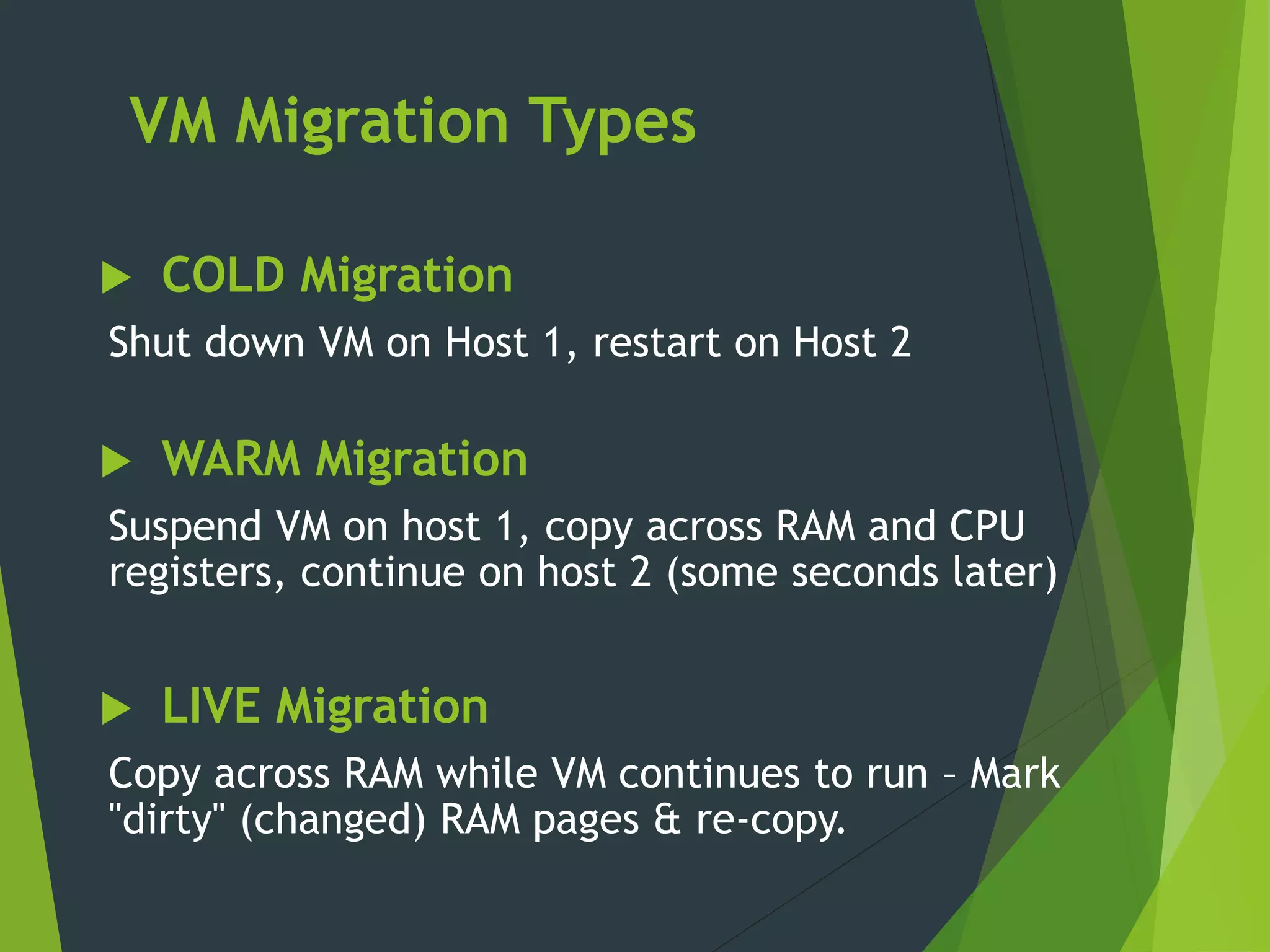 Virtual Machine Migration & Hypervisors | PPTX