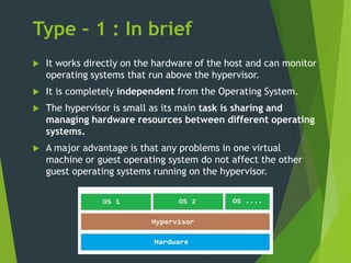 Virtual Machine Migration & Hypervisors | PPTX