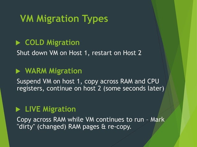 Virtual Machine Migration & Hypervisors | PPTX | Operating Systems | Computer Software and ...