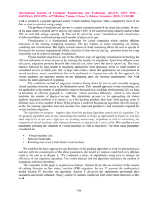 Virtual machine placement in a virtualized cloud | PDF