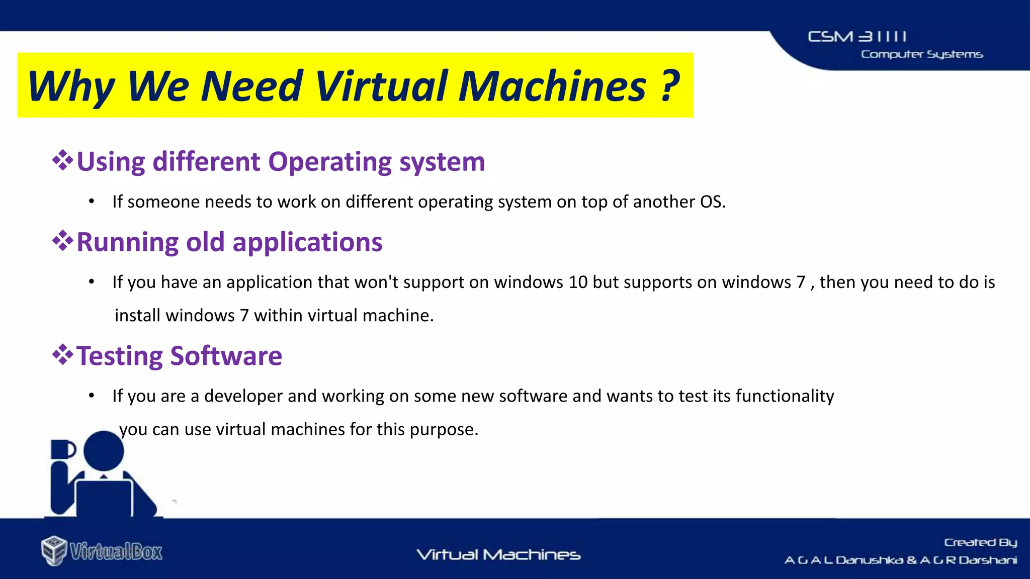 Virtual Machines - Virtual Box | PPTX