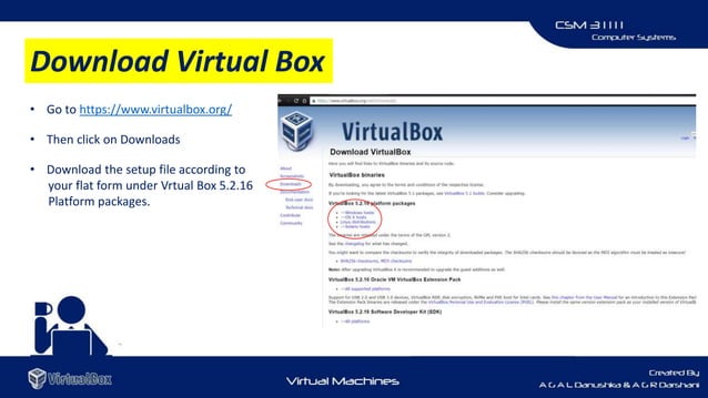 Virtual Machines - Virtual Box | PPTX | Operating Systems | Computer ...