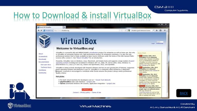Virtual Machines - Virtual Box | PPTX | Operating Systems | Computer Software and Applications