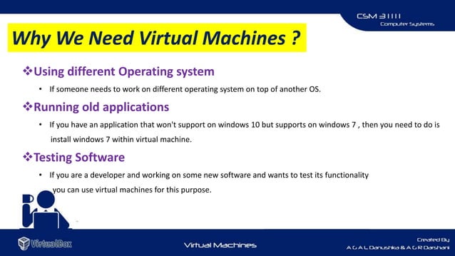 Virtual Machines - Virtual Box | PPTX | Operating Systems | Computer ...
