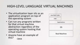 Virtual machines and their architecture | PPTX