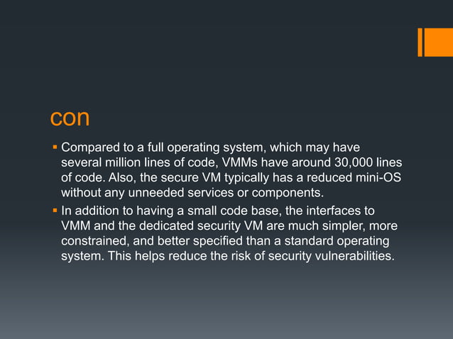 Virtual machine security | PPTX | Operating Systems | Computer Software ...