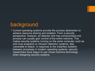 Virtual machine security | PPTX