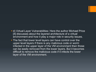 Virtual machine security | PPTX