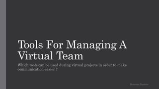 Virtual management tools | PPTX