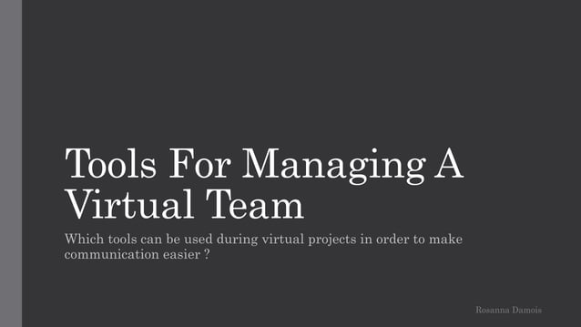 Virtual management tools | PPT