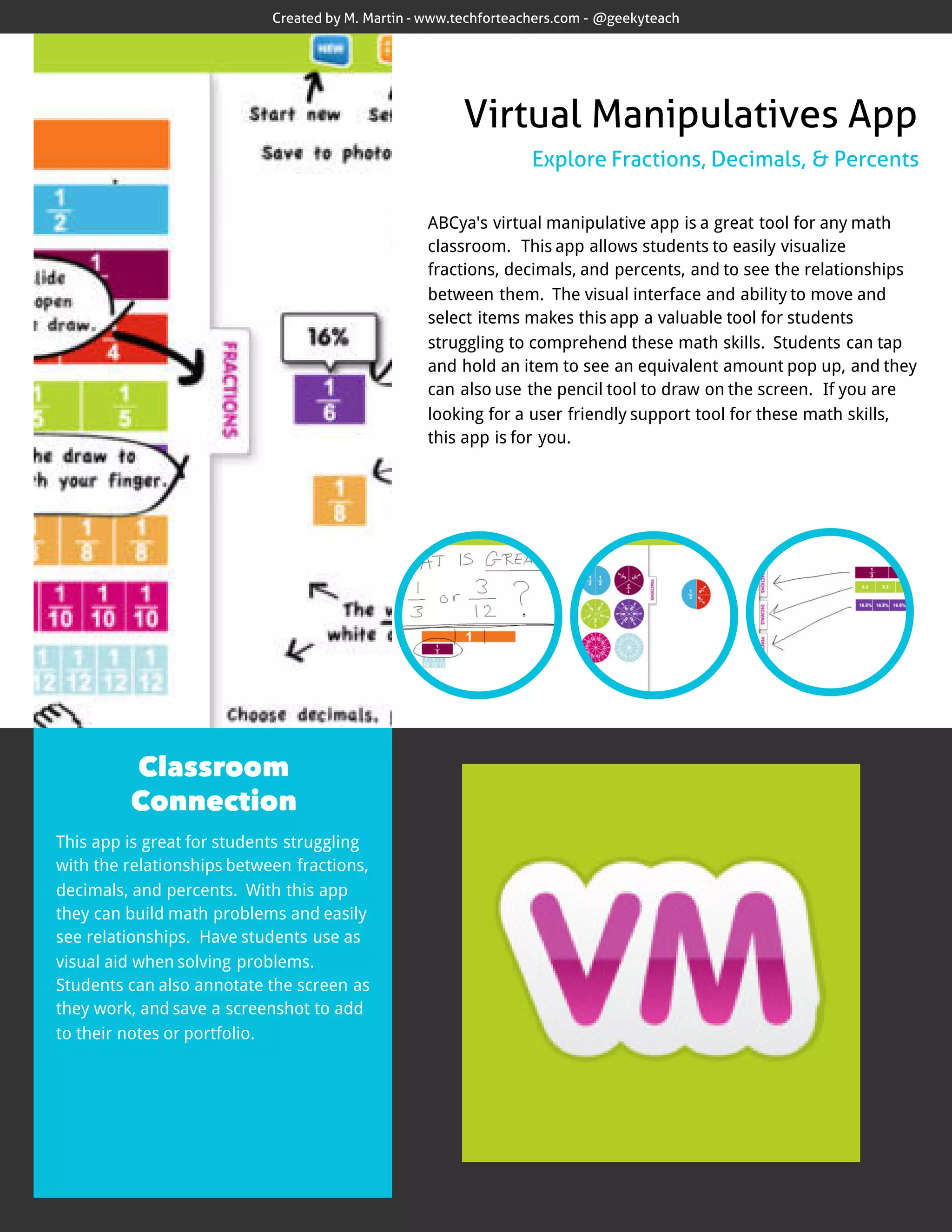 Virtual Manipulatives App Review | PDF