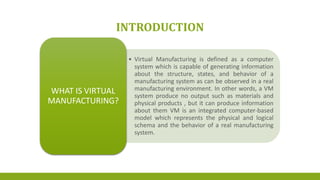 Virtual manufacturing systems ppt | PPTX