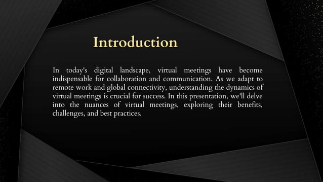 Virtual Meeting: Navigating the Future of Collaboration | PPTX