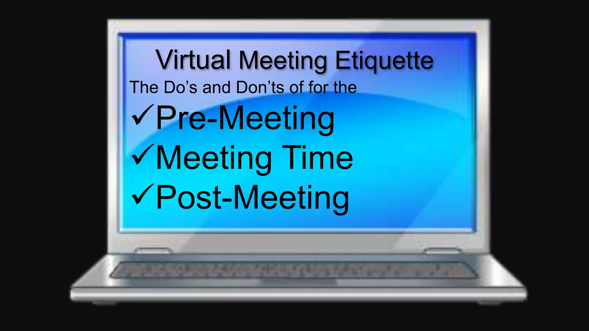 Virtual Meeting Etiquette | PPTX