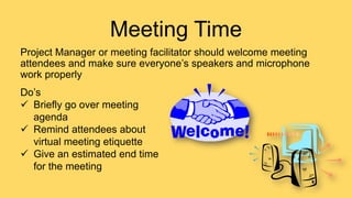 Virtual Meeting Etiquette | PPTX