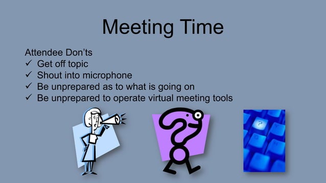 Virtual Meeting Etiquette | PPTX | Web Conferencing | Computer Software ...