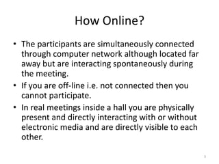 Virtual meetings and real problems | PPTX