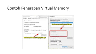 Materi Sistem Operasi - Virtual Memori Dan Penggunaanya | PPTX