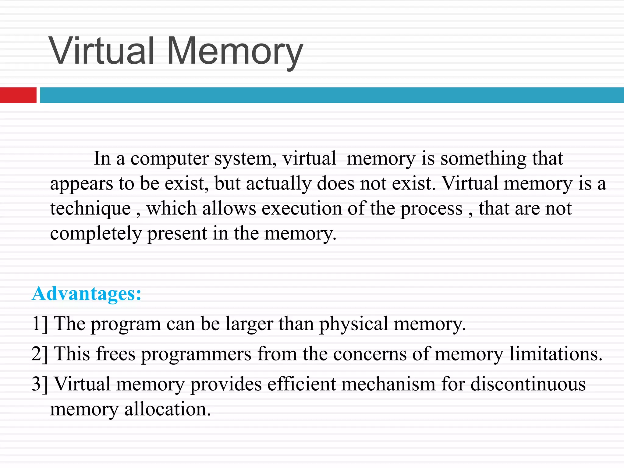 Virtual memory | PPT