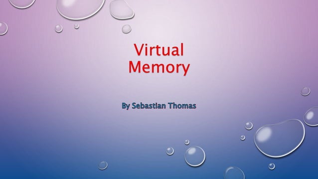 Virtual memory gcse computing | PPT