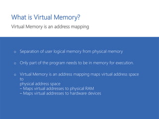 Virtual memory | PPTX