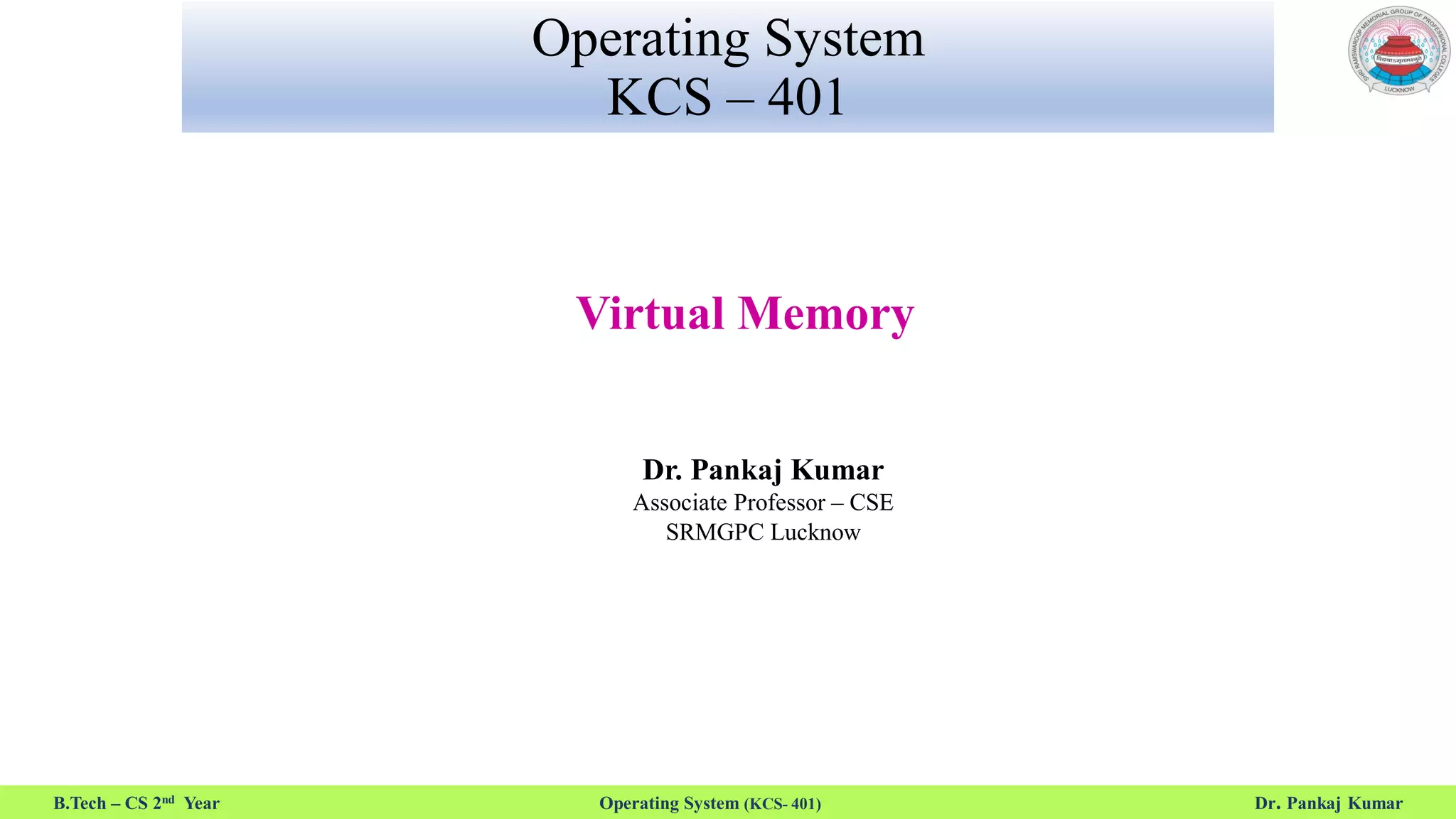 Virtual Memory | PPT