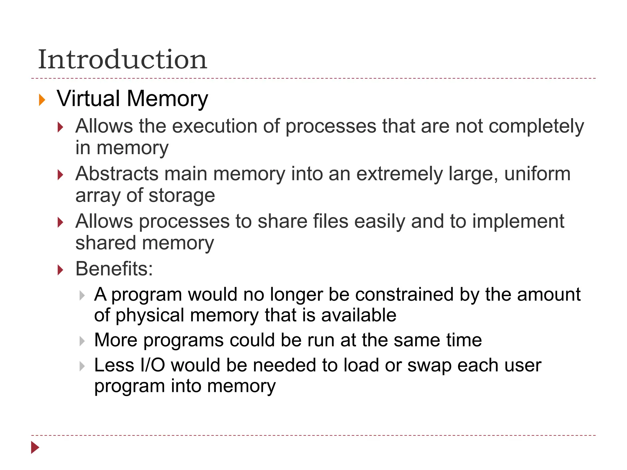 Virtual memory management in Operating System | PPTX