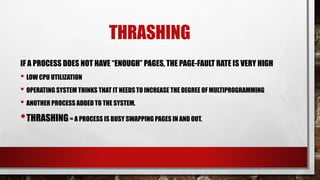 Virtual memory ,Allocaton of frame & Trashing | PPT