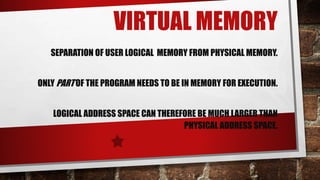 Virtual memory, allocaton of frame & trashing | PPTX | Data Storage and Warehousing | Computing