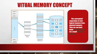 Virtual memory, allocaton of frame & trashing | PPTX | Data Storage and Warehousing | Computing