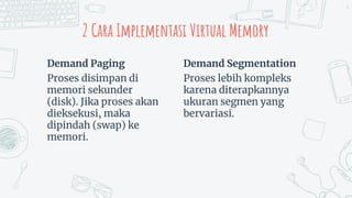Implementasi Virtual Memory Kelompok 3 | PPTX