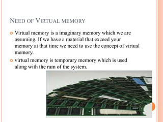 Virtual memory ppt | PPTX
