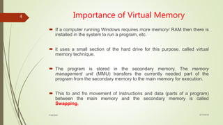 Virtual memory presentation | PPTX