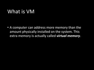 Virtual memory | PPT