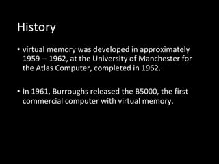 Virtual memory | PPT