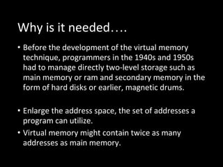 Virtual memory | PPT