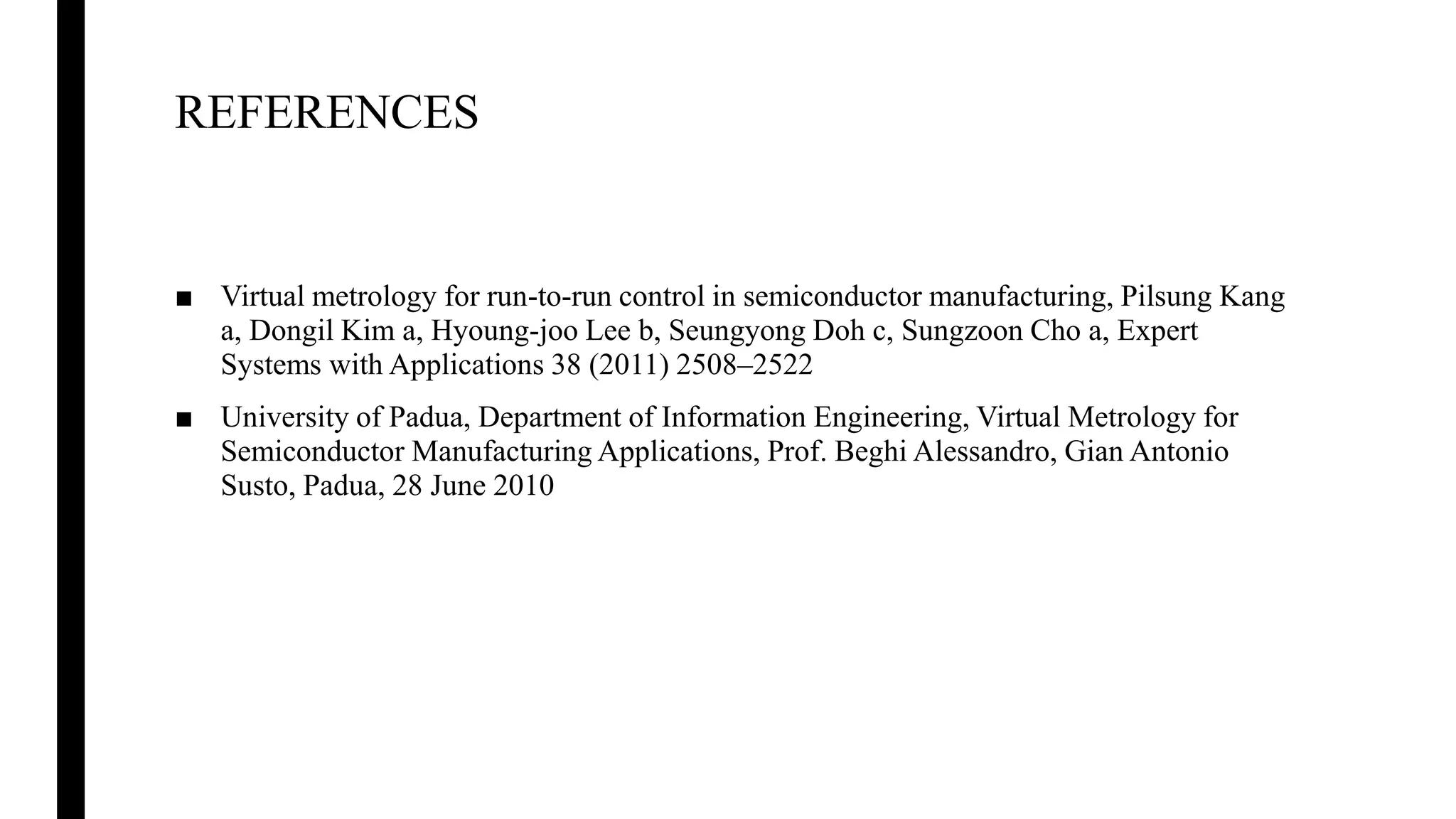 Virtual metrology in semiconductor manufacturing | PPTX