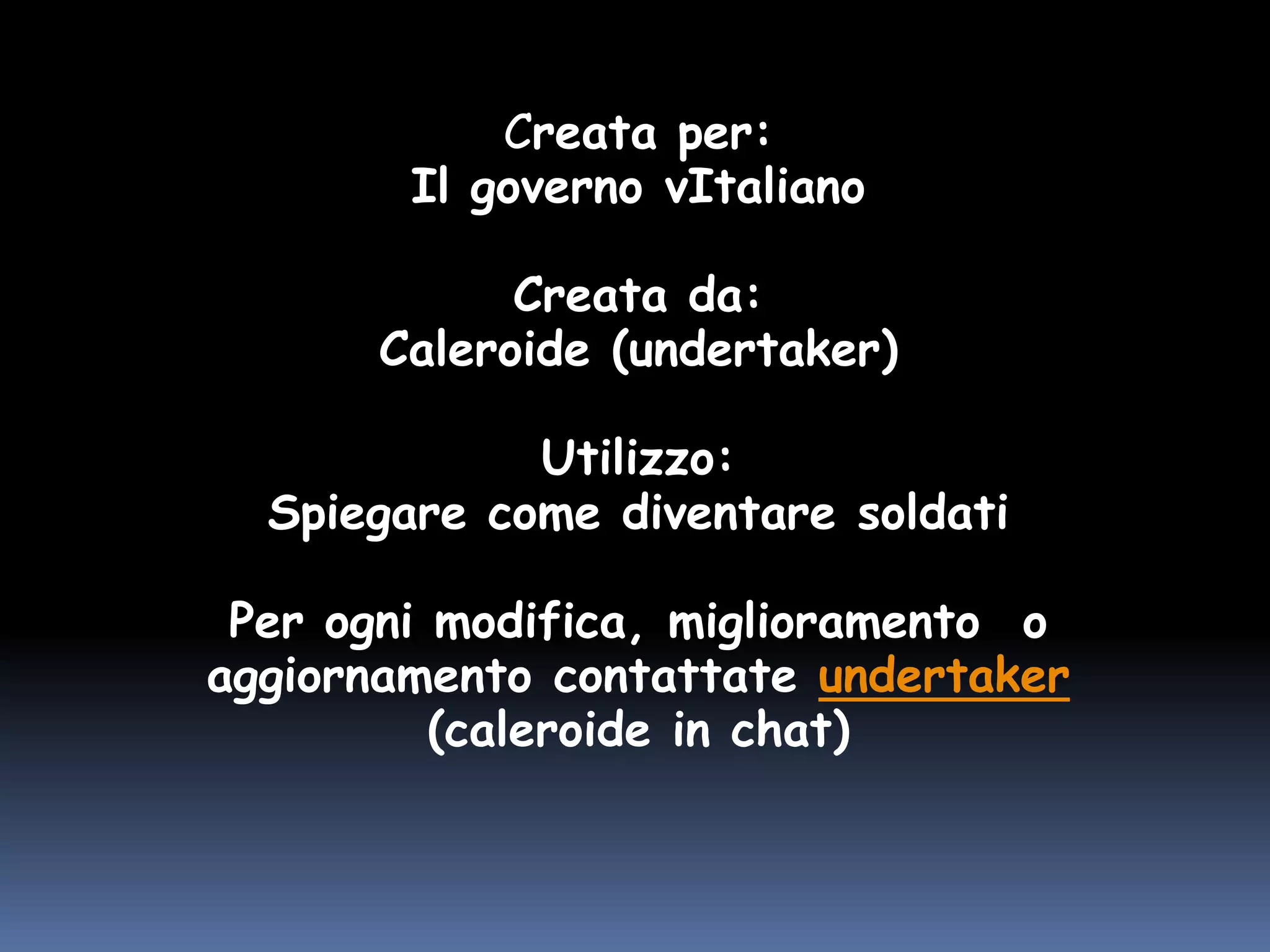 Virtual nations - esercito | PPTX