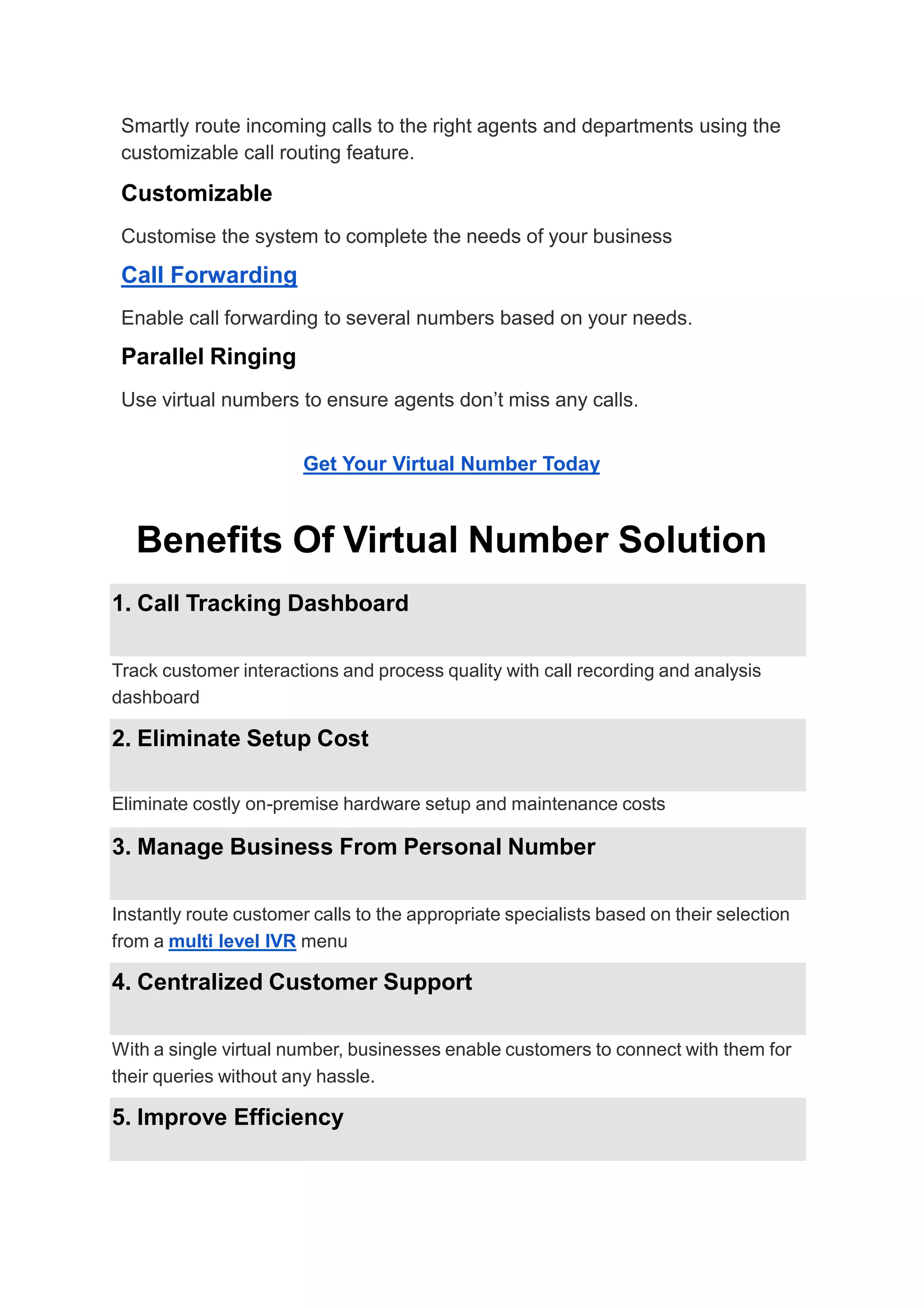 Virtual Number Solutions for Businesses | PPT